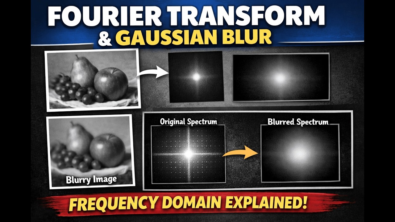 Gaussian Blur & Fourier Transform in Image Processing (Spatial vs Frequency Domain Explained)