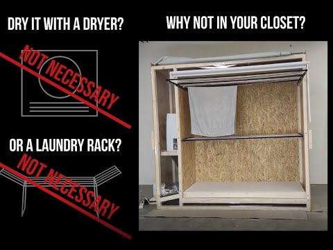 Drying closet, smart alternative to a commercial dryer // KI Voice