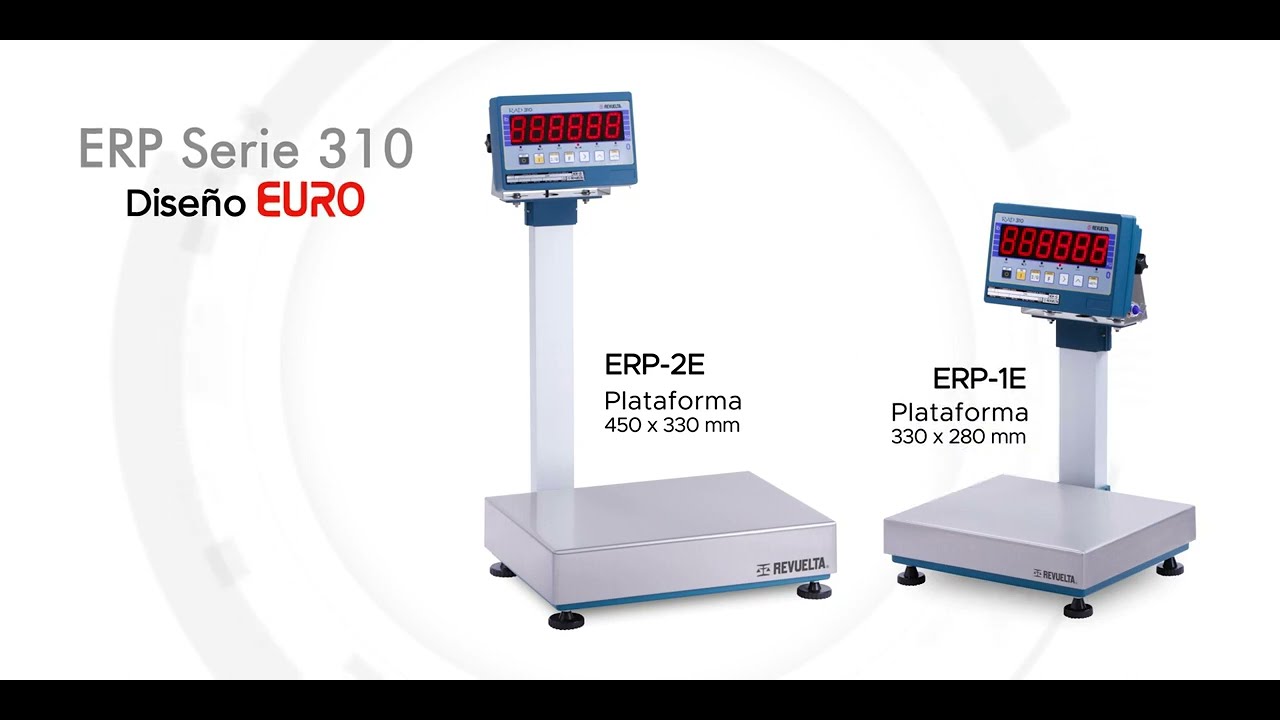 Básculas de plataforma modelo ERP Serie 310 Diseño EURO