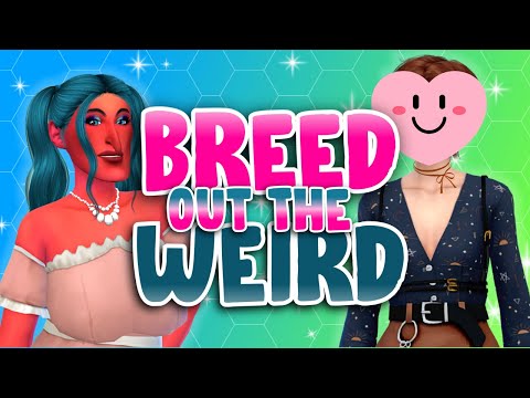 Using my sims to BREED OUT THE WEIRD C.A.S. Challenge