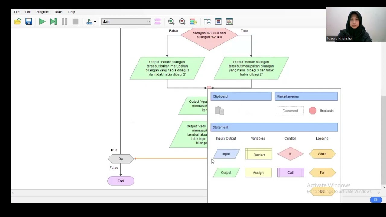 Pemrograman Visual dengan Flowgorithm