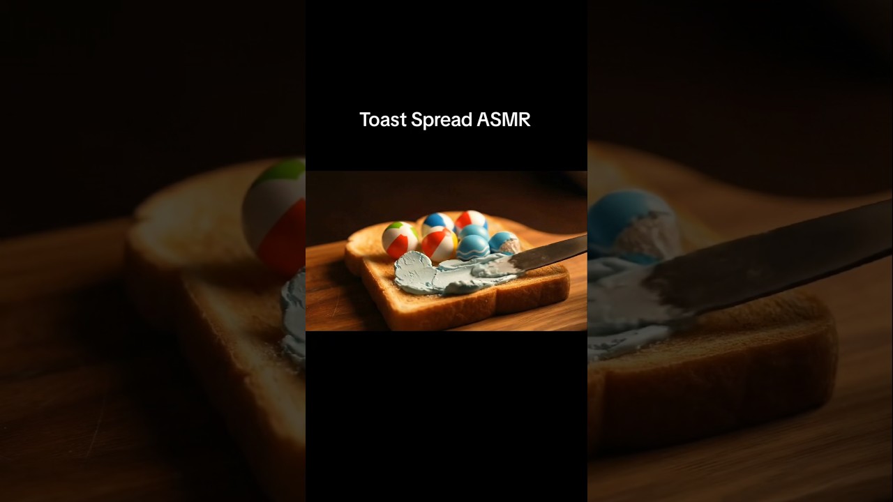 Toast Spread ASMR #asmr #asmrtriggers #toast #food #fyp #foryou