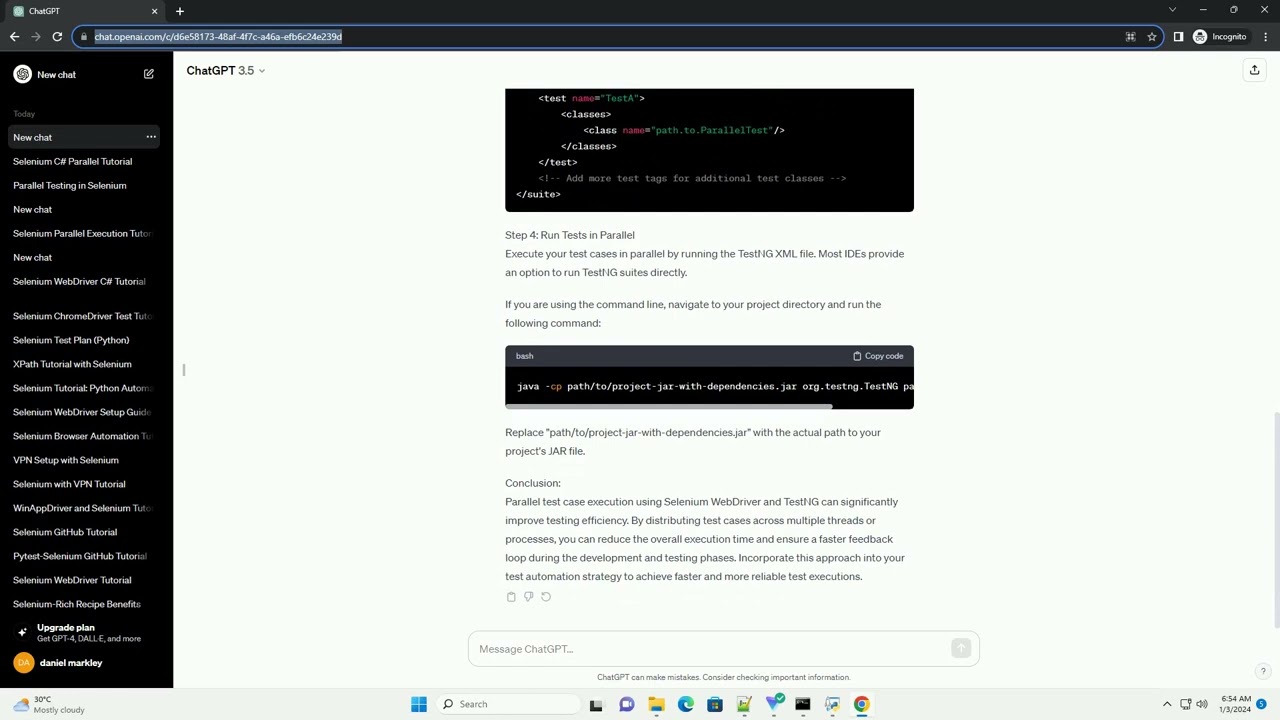 parallel test case selenium
