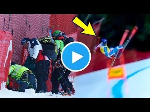 French skier Cyprien Sarrazin crashes🔴heavily in downhill training in Bormio |Cyprien Sarrazin crash