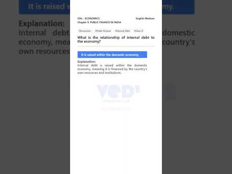 Internal Debt & Economy: Class 12 Economics