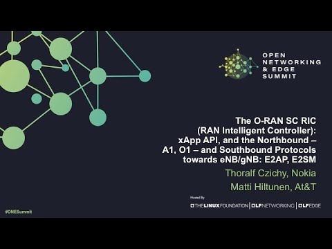 The O-RAN SC RIC (RAN Intelligent Controller)