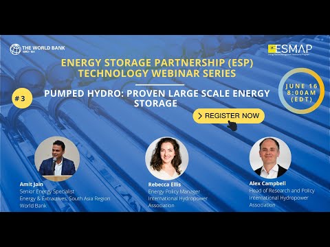 Webinar - Pumped Hydro – Proven Large Scale Energy Storage