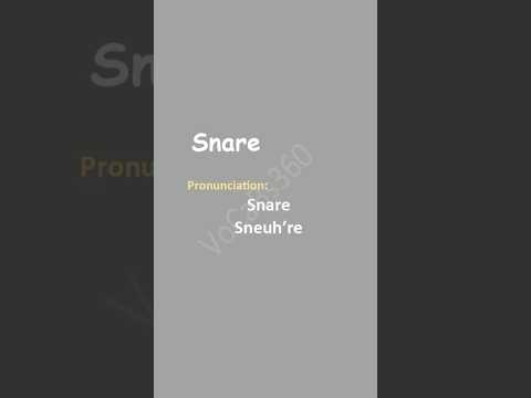 snare meaning | word of the Day