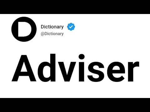 Adviser Meaning In English