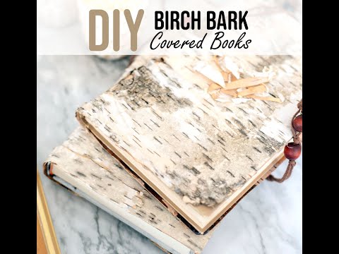 DIY - Birch Bark Covered Books