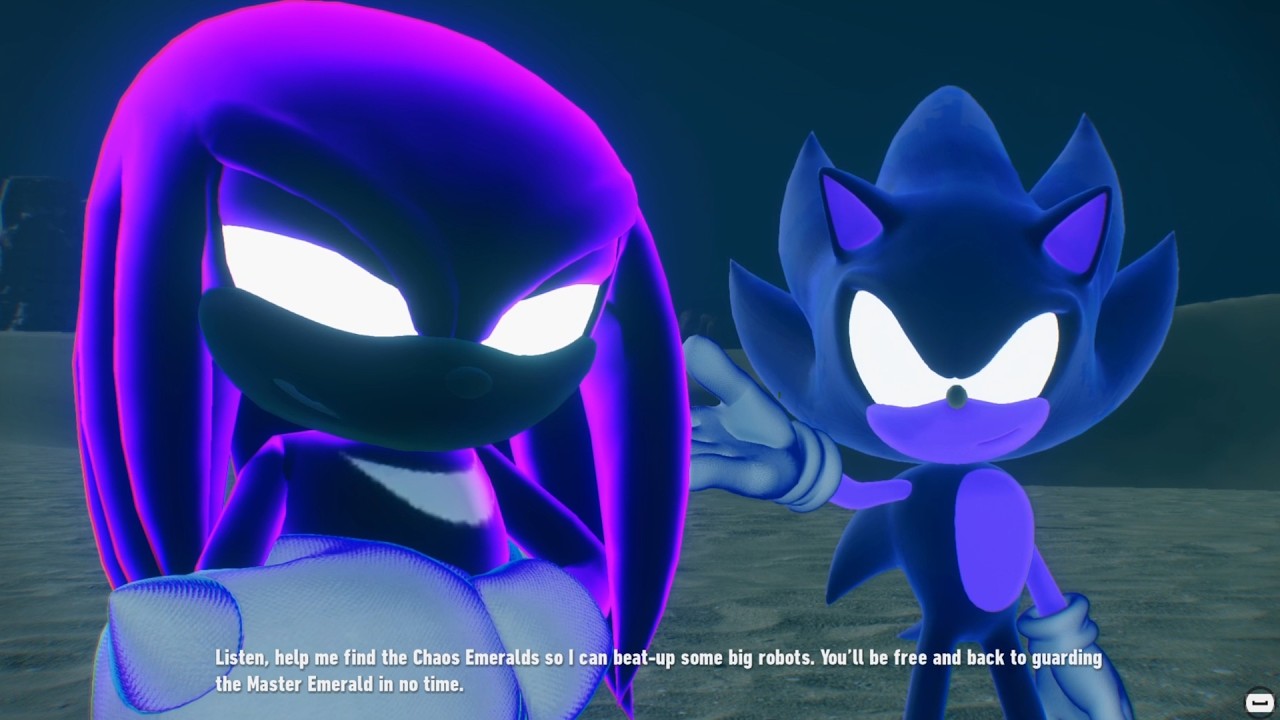 Dark Knuckles gets very angry at Dark Sonic | Dark Sonic Frontiers Mod V4.0