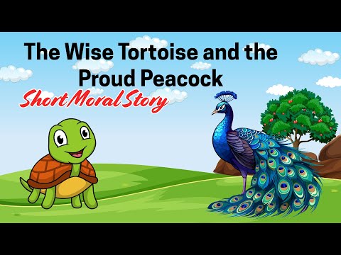 The Tortoise and the Peacock | Short Moral Animal Story for Kids in English