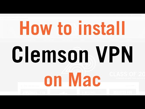 Mac: How to install Cisco AnyConnect VPN Client at Clemson