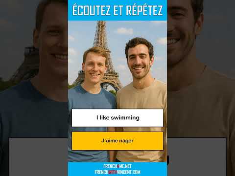 How To Say In French I I like swimming