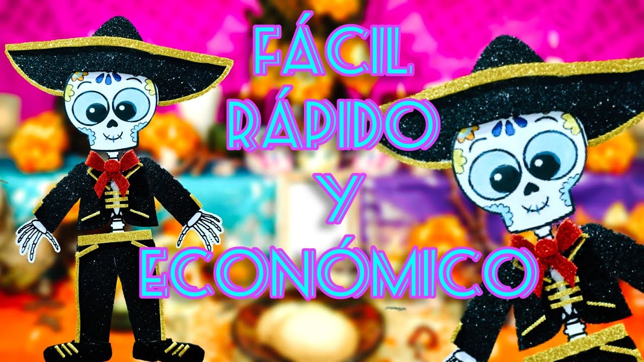 COMO VESTIR A UNA CALAVERA DE CATRIN CON FOMI