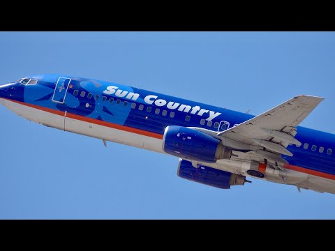 (4K) 20 Narrow Body Departures at Phoenix Sky Harbor International Airport
