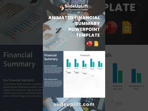 Animated Financial Summary PowerPoint Template📈#slideuplift #powerpointdesign #AnimateFinanceSummary