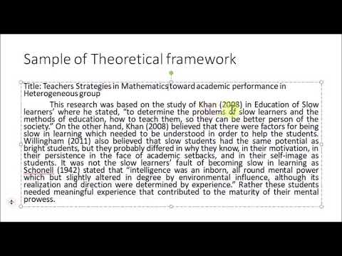Theoretical Framework Explained in Filipino