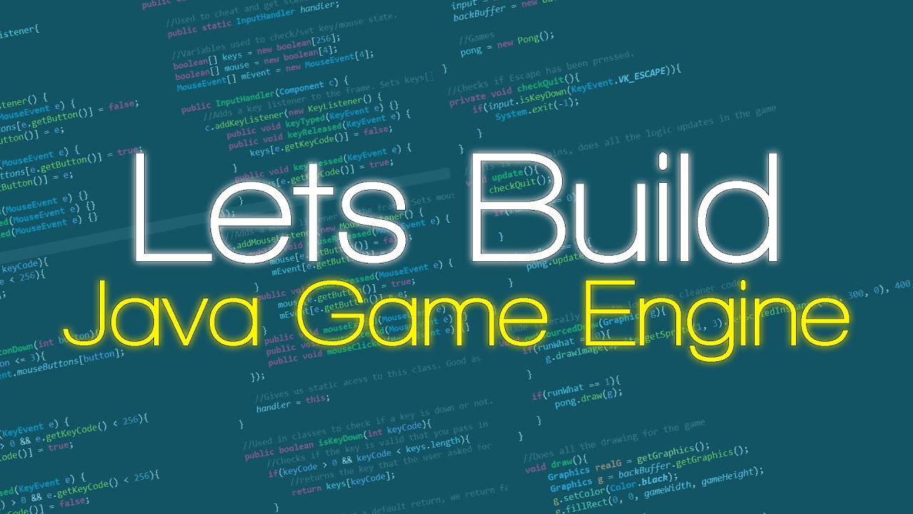 [1] - Lets Build - Java Game Engine - Main Class
