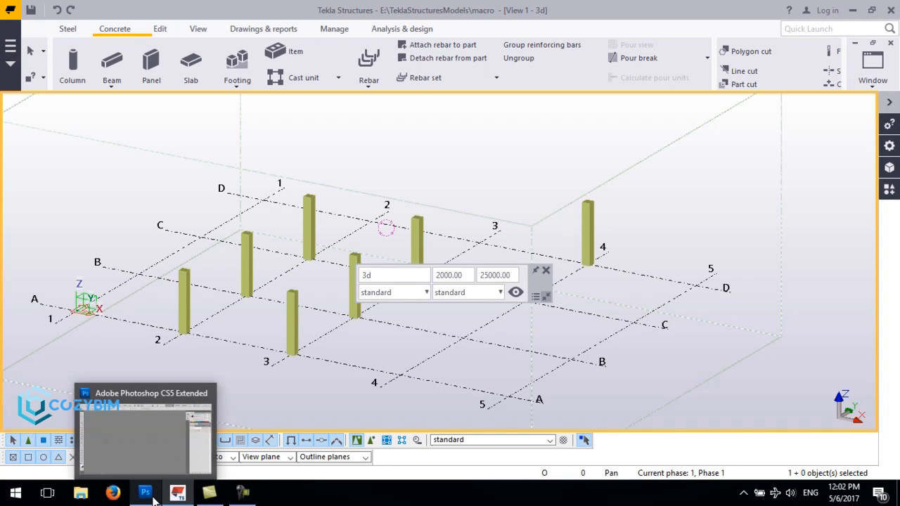 Tekla API - Ghi lại Macro