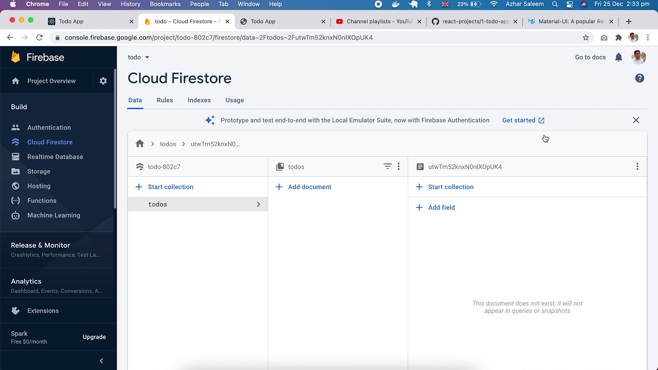 React Js Material UI Todo App part 1