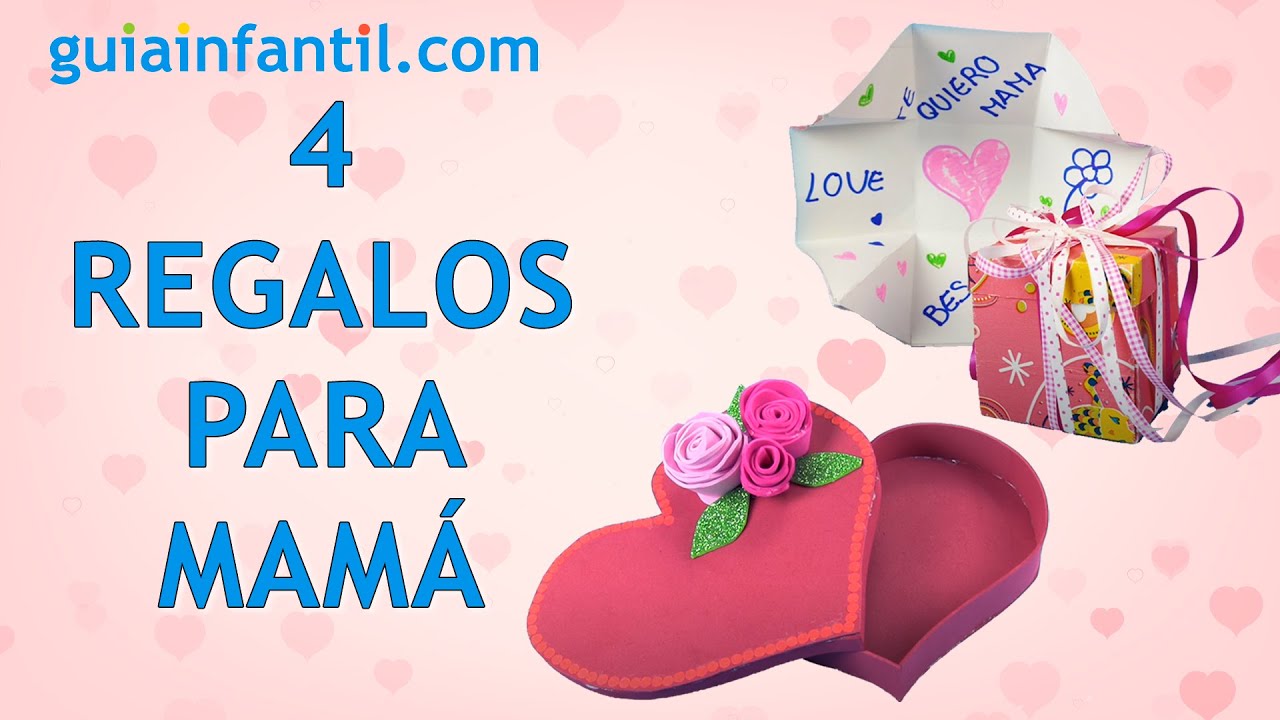 4 REGALOS fáciles para mamá 💝 Manualidades para niños en el Día de la Madre ✂️ Mother’s day craft