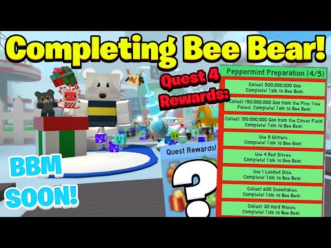Completing Bee Bear's 4th Quest! - Bee Swarm Simulator