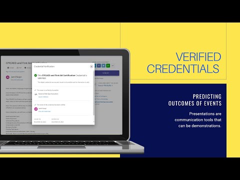 Offer Verified Certifications and Credentials