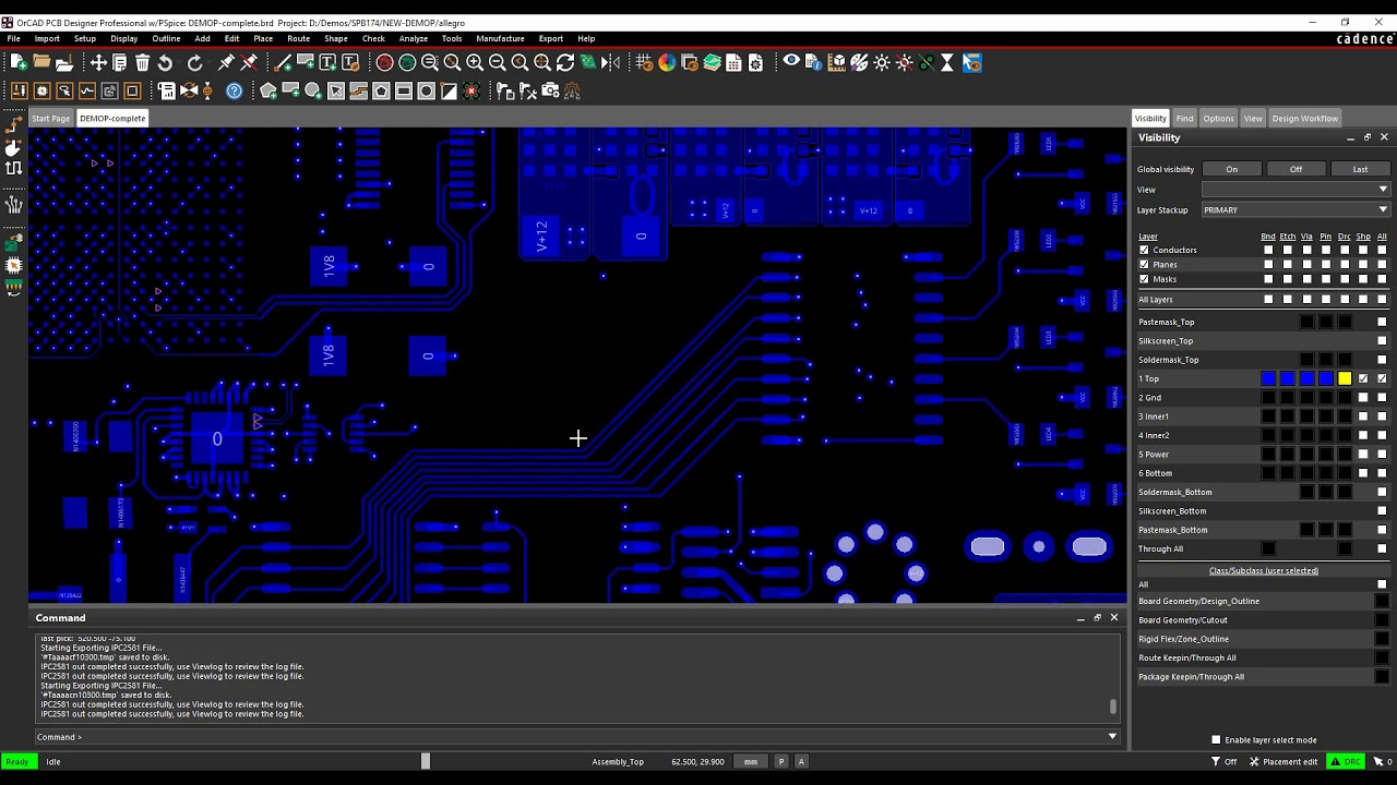 Cadence PCB IPC 2581 Import Export