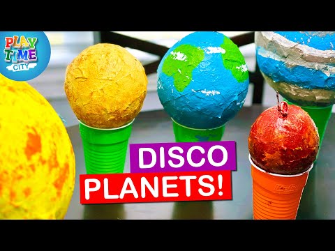 Make a Paper Mache Solar System that Lights Up! - Fun facts about the solar system - Playtime City
