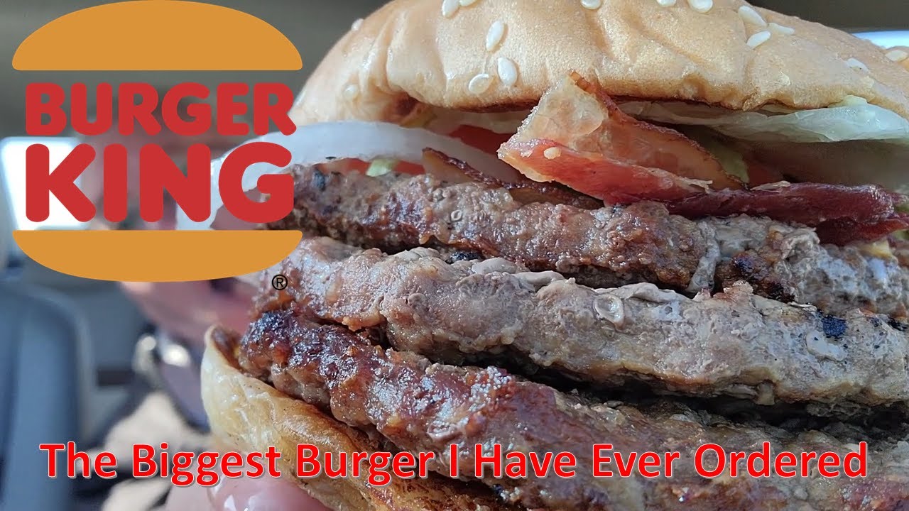 Review - Burger King's Triple Whopper With Bacon and Cheese. The Biggest Burger I Have Eaten!