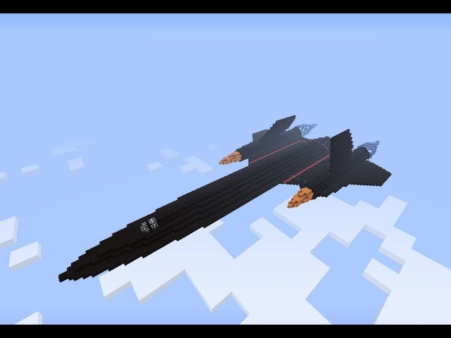 Minecraft Lockheed SR-71 blackbird Minecraft Map