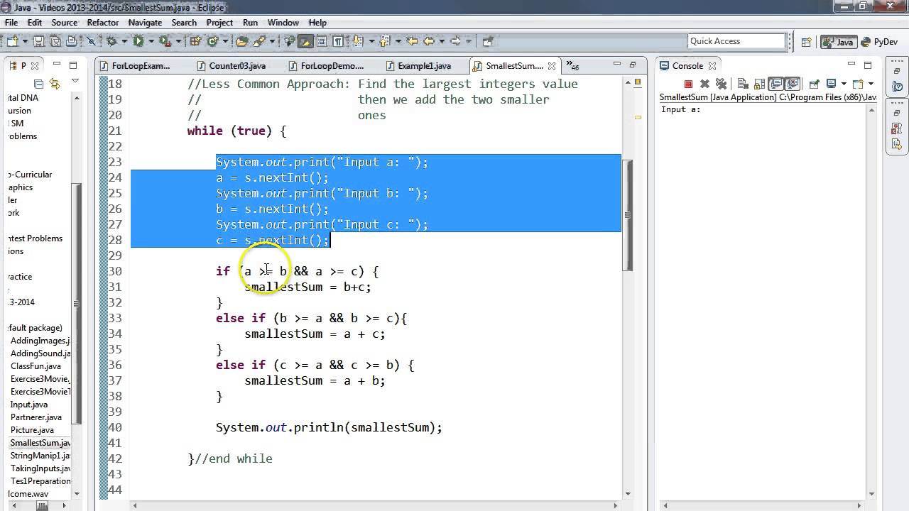 Conditional Statements - Example Question