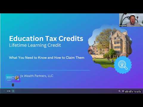 education tax credits lifetime learning credit llc 2023 1080p