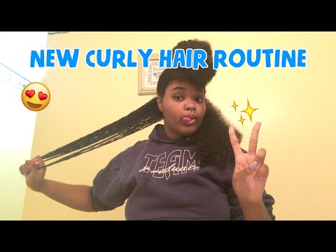 NEW CURLY HAIR ROUTINE