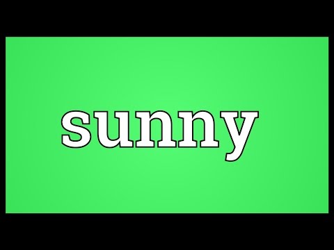 Sunny Meaning