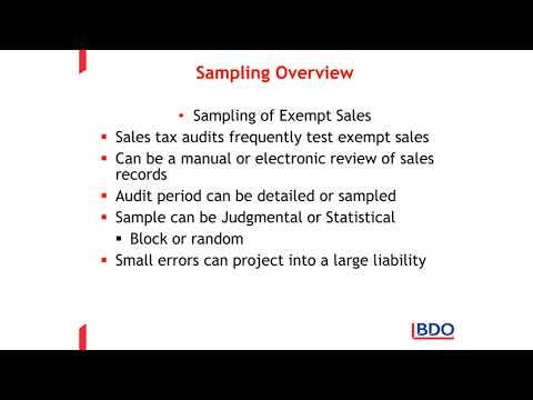 Sales Tax Audit Process