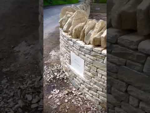 Dry stone wall complete in #oxfordshire