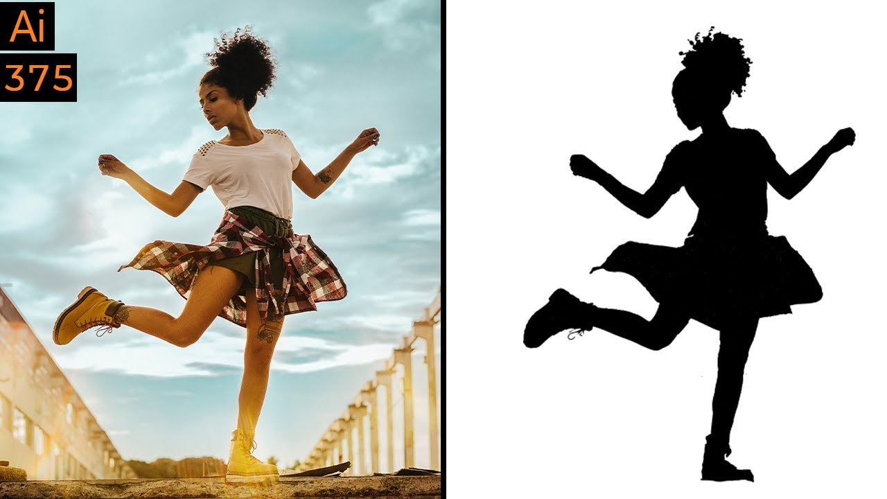 How to create a silhouette in Adobe Illustrator (No Pen Tool Needed)