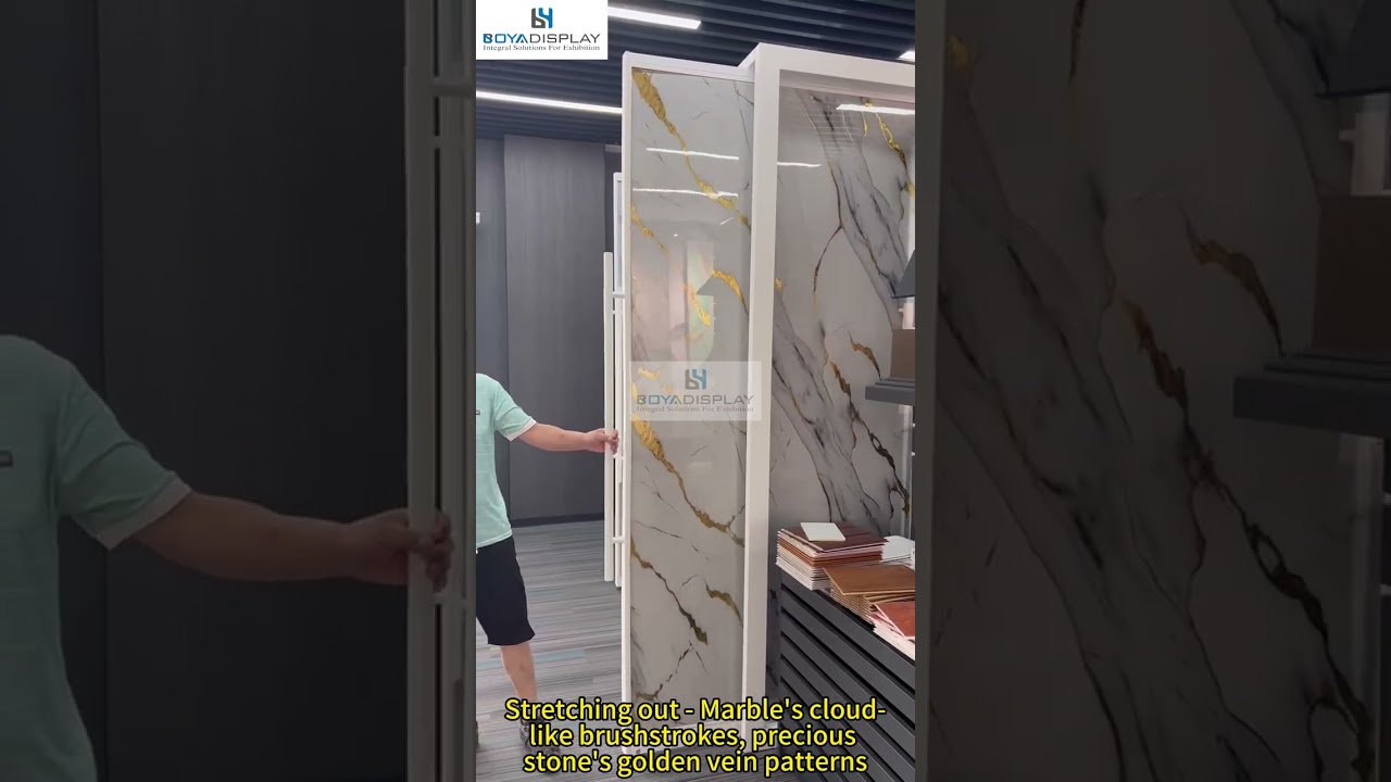 Sliding Sample Display Stand | Stone, Marble & Sintered Panels ...