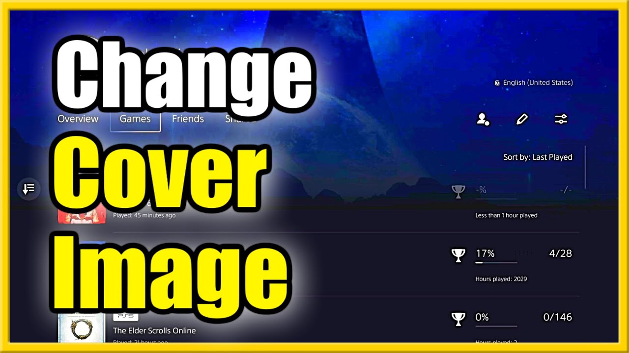 How to Change Background on PS5 Profile to Anything! (Cover Image Tutorial)