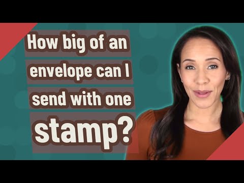 How big of an envelope can I send with one stamp?