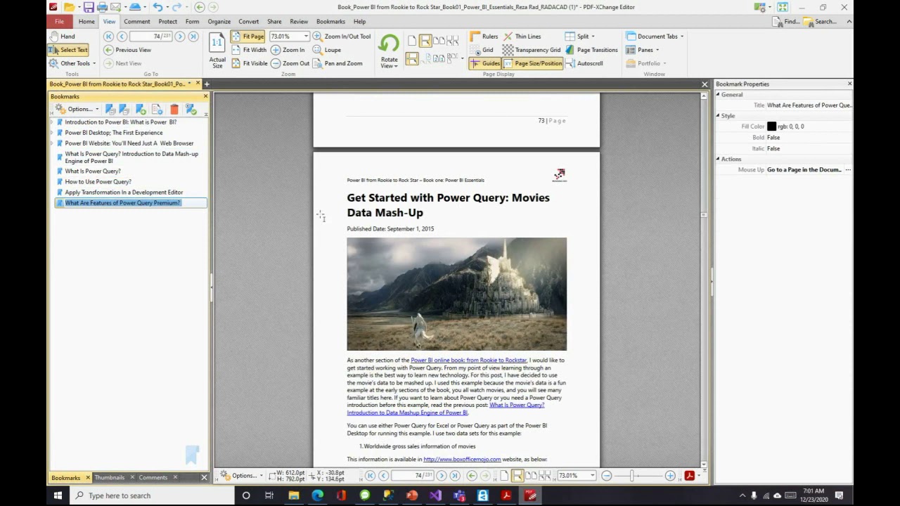 Book marking PDF for ease of navigation