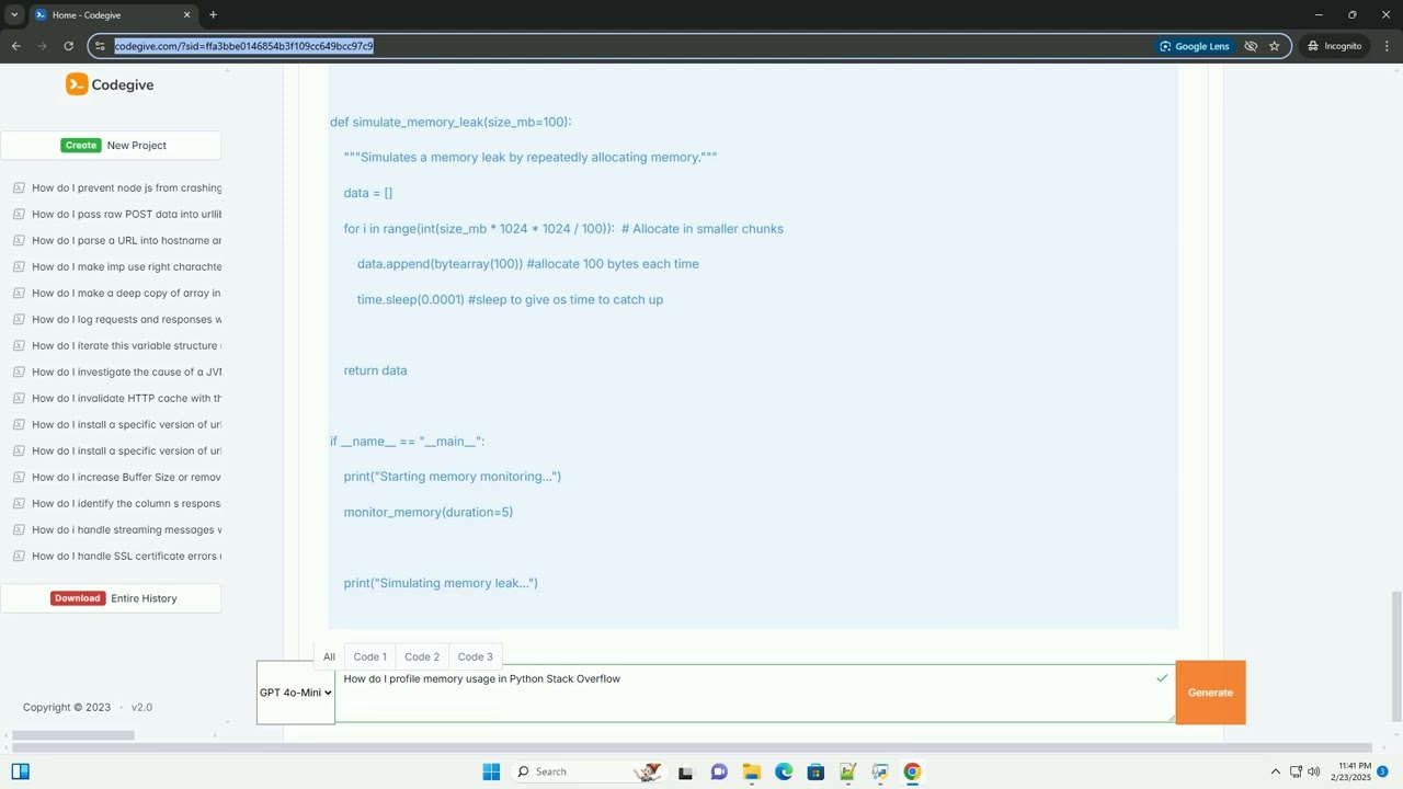 how do i profile memory usage in python stack overflow