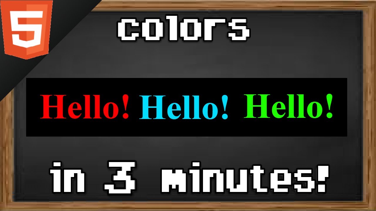 Learn HTML colors in 3 minutes 🖍️