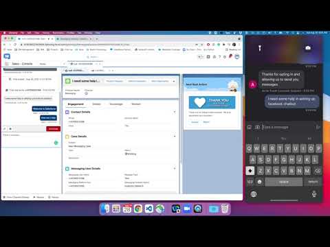 How to setup SMS in Digital Engagement Salesforce Service Cloud