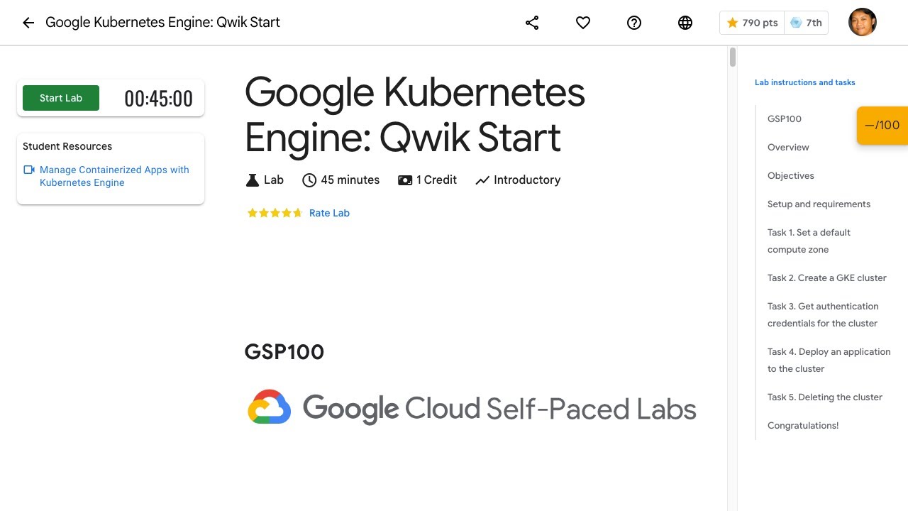 [2024] Google Kubernetes Engine: Qwik Start GSP100