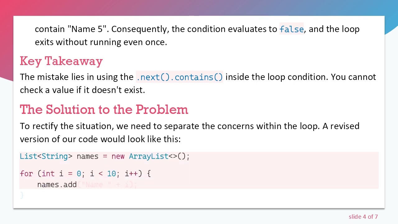 Troubleshooting Java ArrayList Iteration: How to Use Iterator Correctly