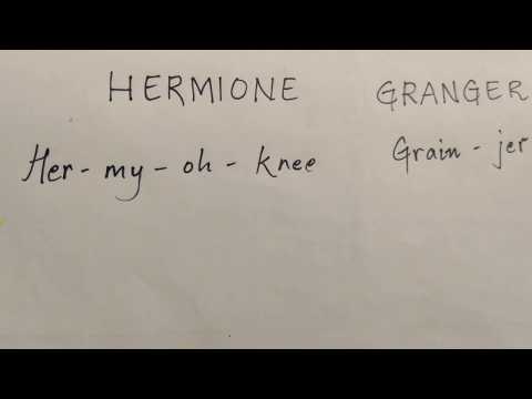 How to pronounce Hermione Granger