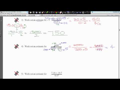 clip101 Grade C GCSE MATHSWATCH CD Estimating Answers ALL